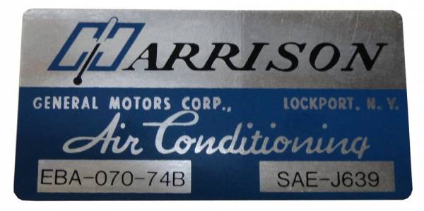"Harrison" AC Evaporator Box Decal