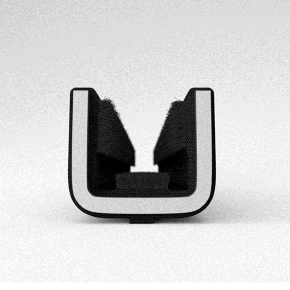 Window / Glass Run Channel - Flexible 6' Strip - 17/32" Tall 5/8" Wide ...