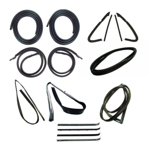 Master Weatherstrip Kit - With Black Windshield lock strip