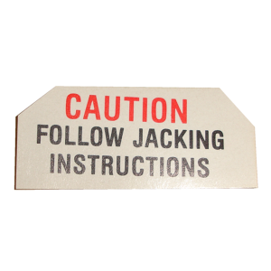 Jack Base "Caution" Decal