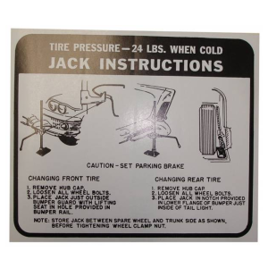Jack Instructions Decal