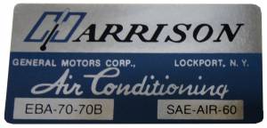 "Harrison" AC Evaporator Box Decal