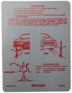 Jack Instructions Decal