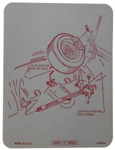 Tire Stowage Decal - Specialty Wheel