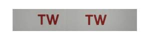 "TW" Engine Code Decal