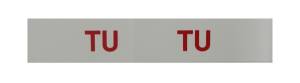 "TU" Engine Code Decal