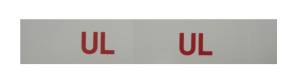 "UL" Engine Code Decal