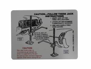 Jack Instructions Decal
