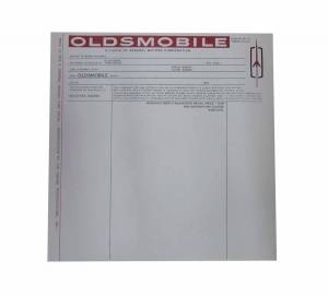 New Car Window Price Sheet