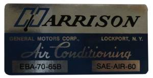 Harrison AC Evaporator Box Decal