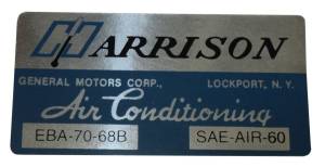 Harrison AC Evaporator Box Decal