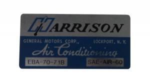 Harrison AC Evaporator Box Decal