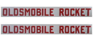 Oldsmobile Restoration Parts "Oldsmobile Rocket" Valve Cover Vinyl ...