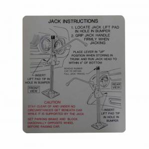 Jack Instructions Decal
