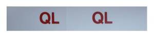 "QL" Engine Code Decal