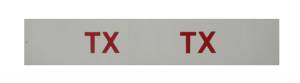"TX" Engine Code Decal