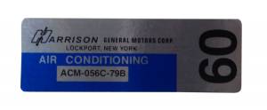 Harrison AC Evaporator Box Decal