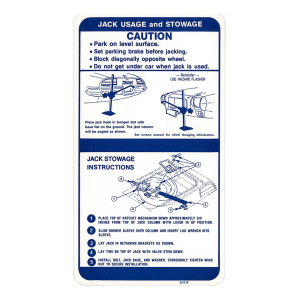 Jack Instructions Decal