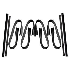 Glass Run Channel & Beltline Weatherstrip Kit - 8 Pieces