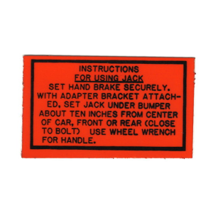 Jack Instructions - On Jack Head