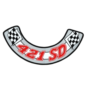 Air Cleaner Decal - 421 S.D.
