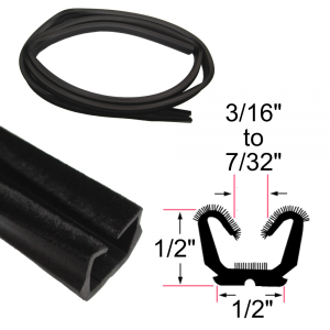 Window Channels & Sweepers / Fuzzies Glass Run Channel - Flexible - 8 ...