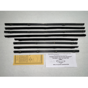 Beltline / Anti-Rattler Weatherstrip - 8 Piece Complete Kit