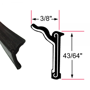 Window Channels & Sweepers / Fuzzies Beltline Weatherstrip / Window ...