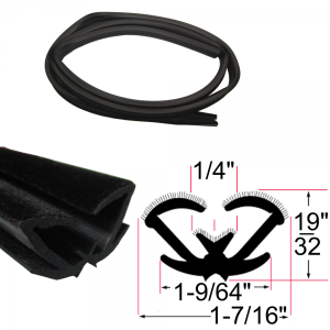 Window Channels & Sweepers / Fuzzies Glass Run Channel - Flexible - 8 ...