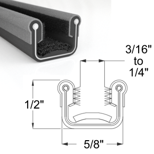 Window Channels & Sweepers / Fuzzies Window Run Channel - Flexible 8 ...