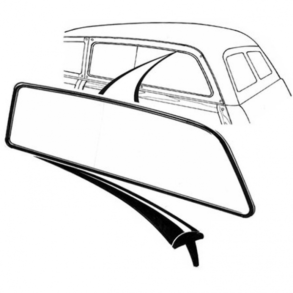 Ford Restoration Parts Rear Side Window Seal Kit - 8M-7920902
