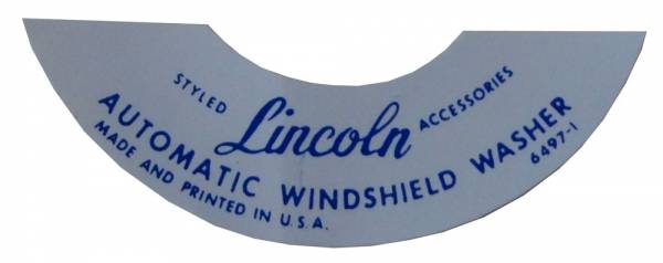 Windshield Washer Bottle Lid Decal