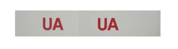 "UA" Engine Code Decal